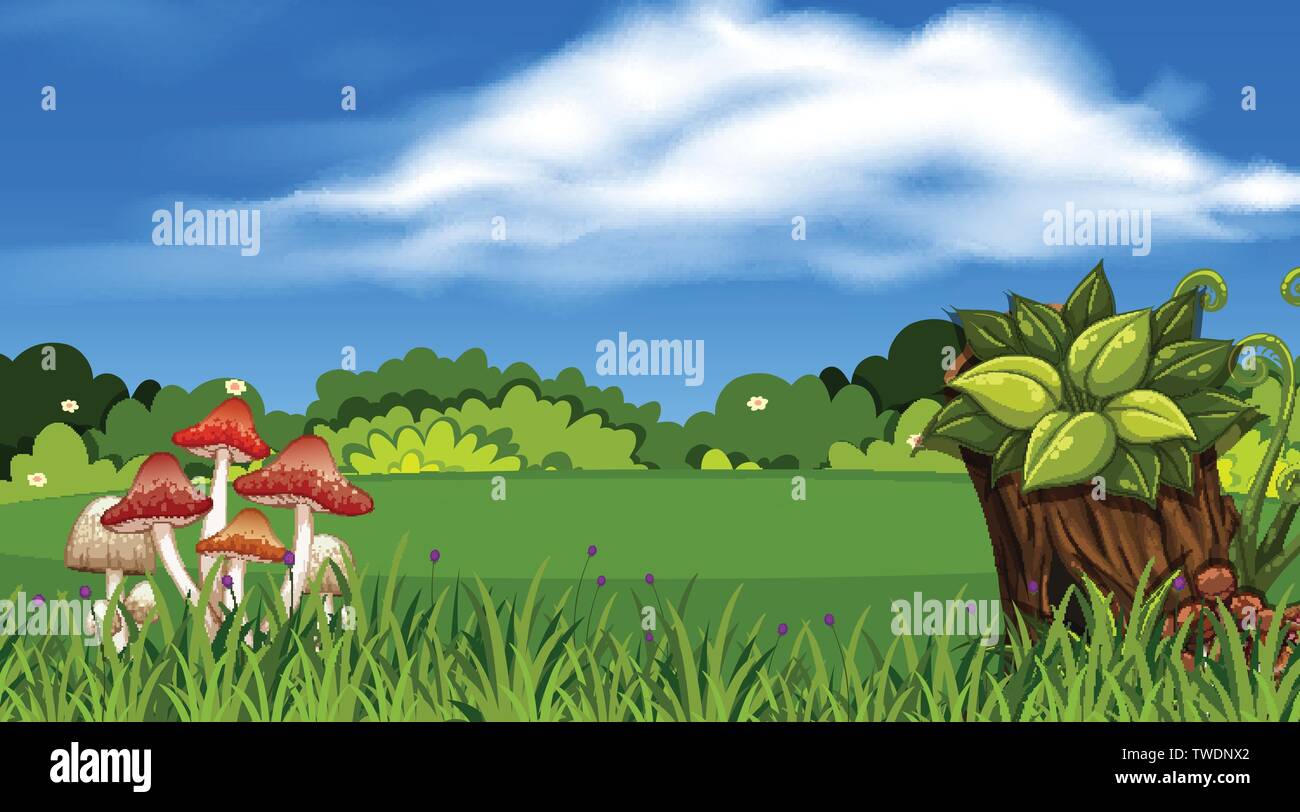 A simple nature scene illustration Stock Vector Image & Art - Alamy