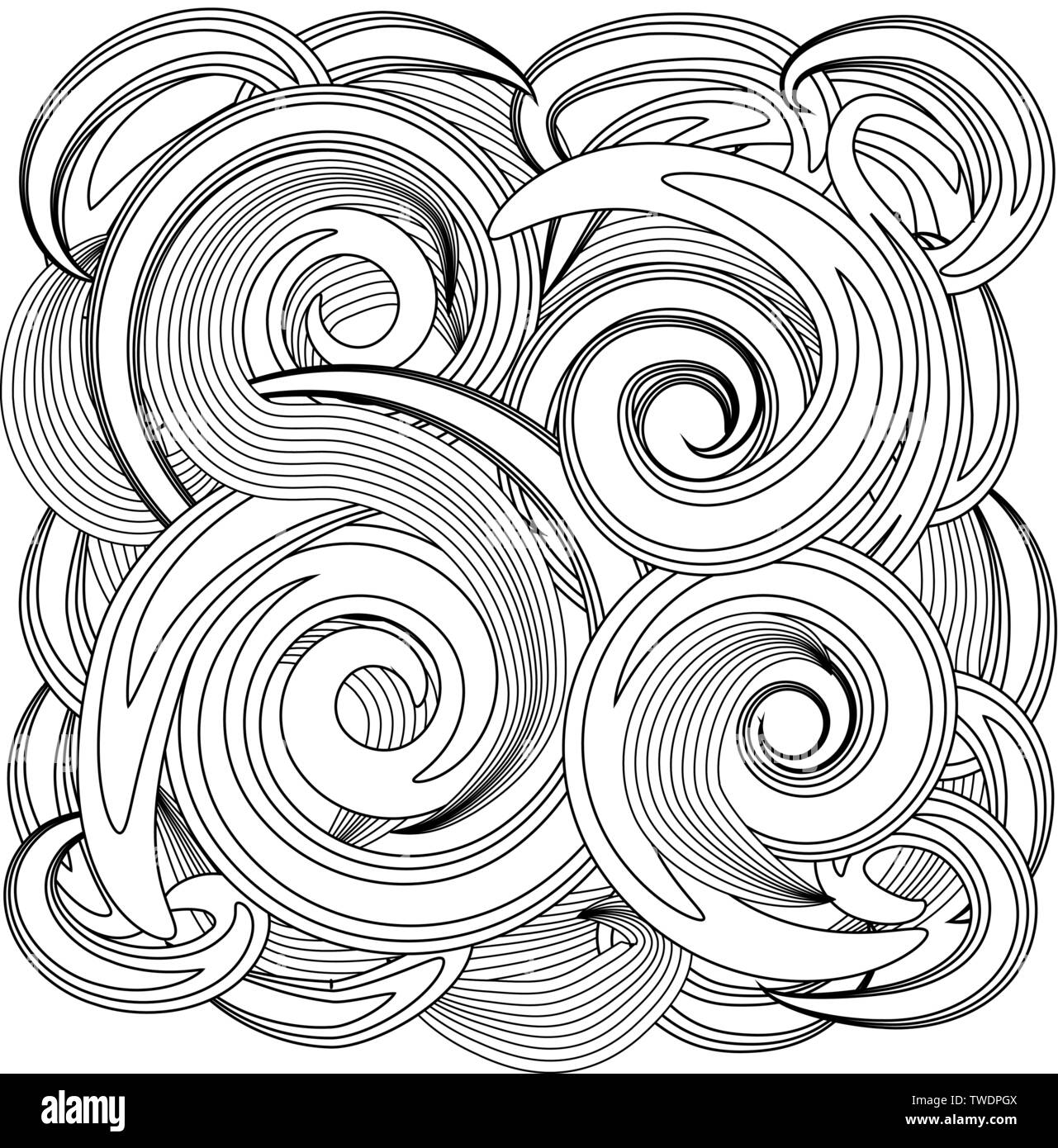 Abstract hand drawn zentangle style frame. Doodle art decorative border ...