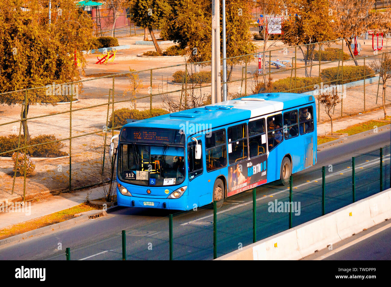 Bus electric santiago hi-res stock photography and images - Alamy