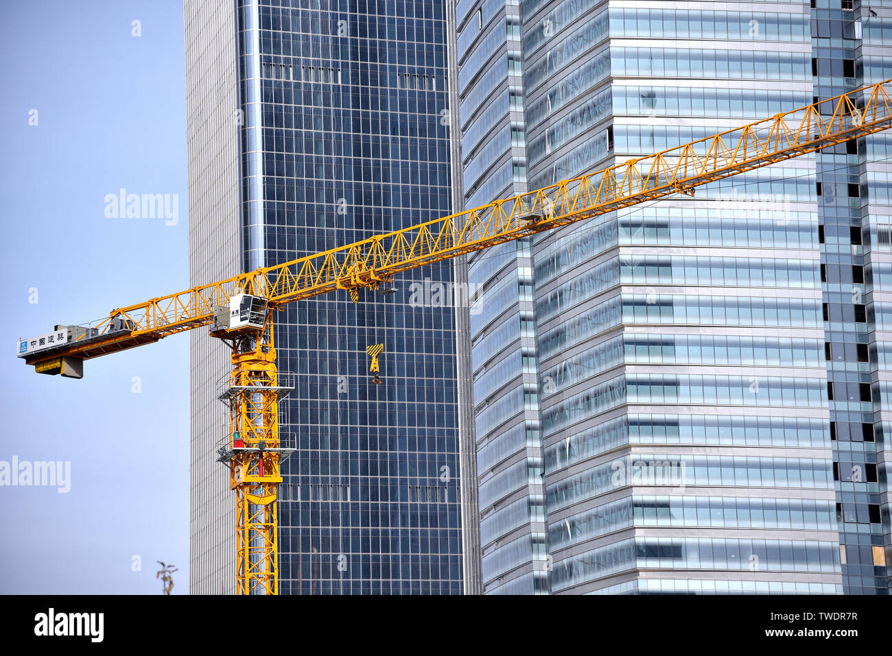 Photographed in the international trade area of Beijing, high vertical ...