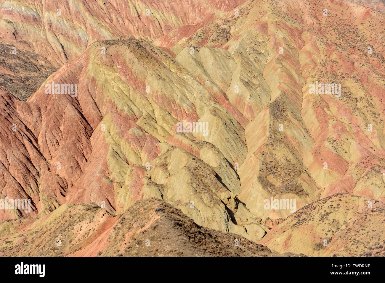 Danxia Landform of Loess Plateau Stock Photo - Alamy