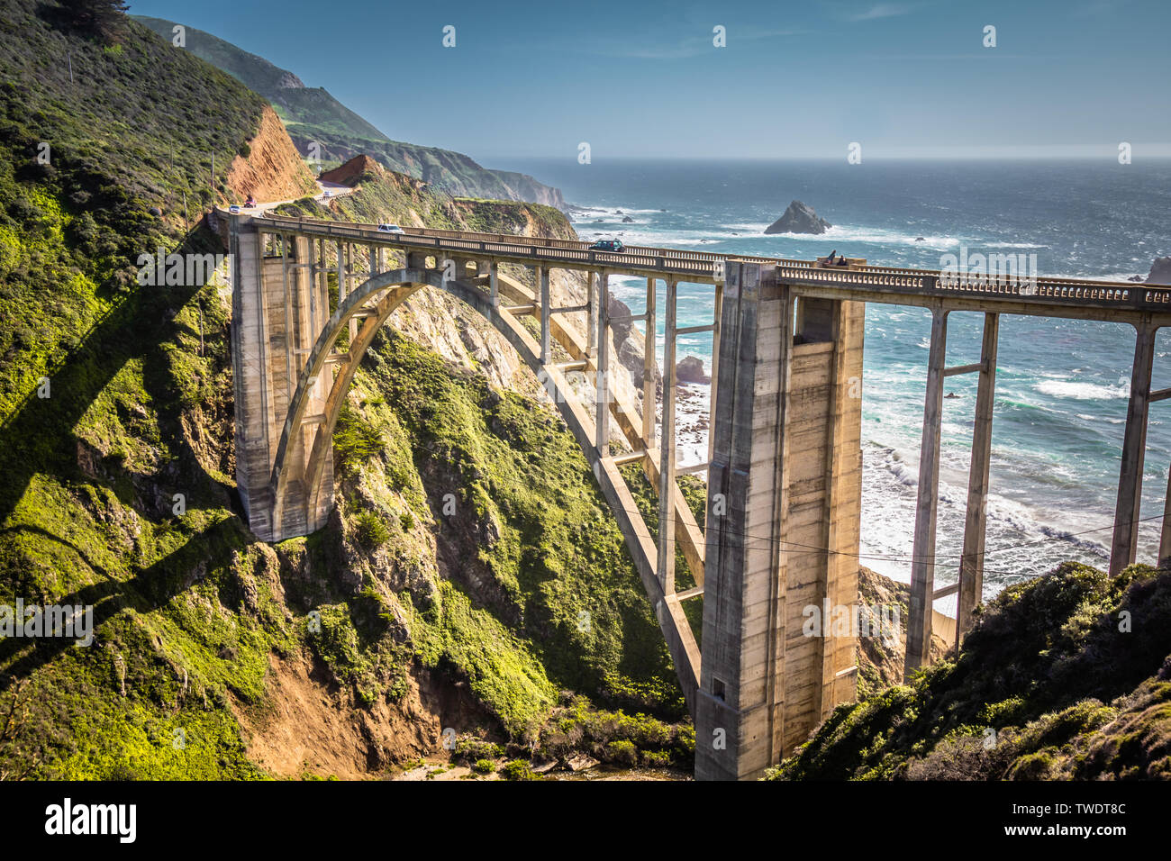 Highway 101 waterfall hi-res stock photography and images - Alamy