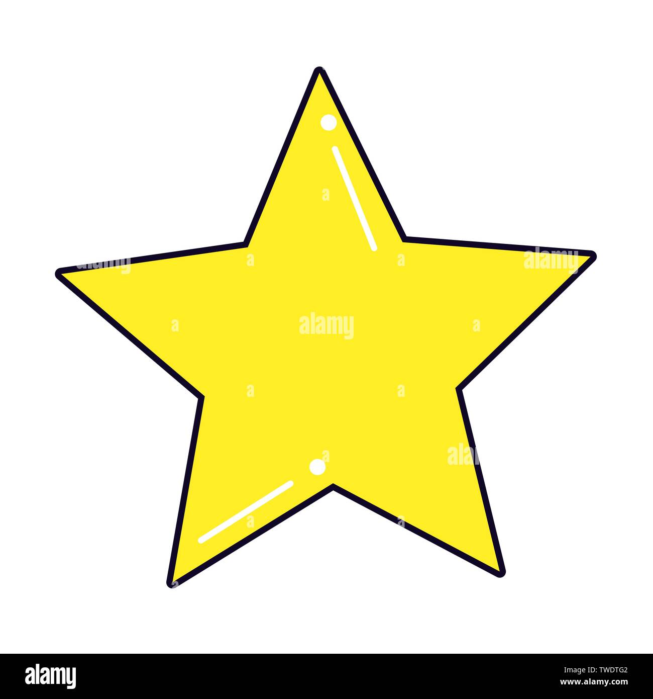 star comic pop art on white background vector illustration Stock Vector ...