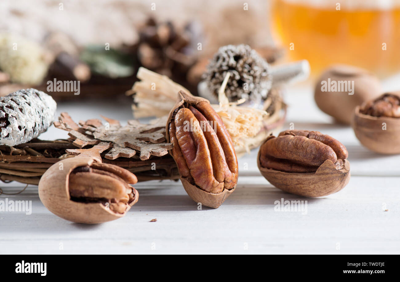 Dried fruit, nuts, blue root fruit Stock Photo - Alamy
