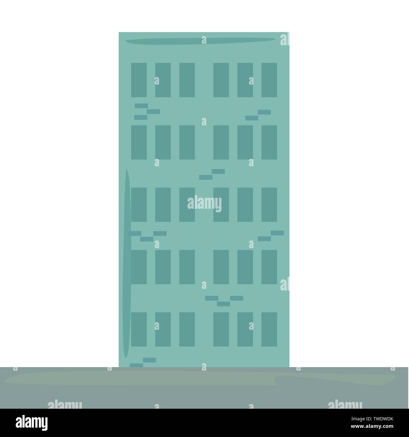 building structure exterior on white background vector illustration ...