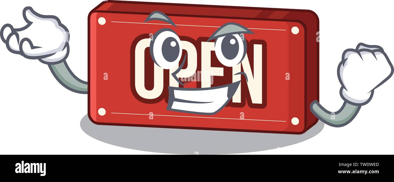 Successful open sign isolated in the cartoon Stock Vector Image & Art ...