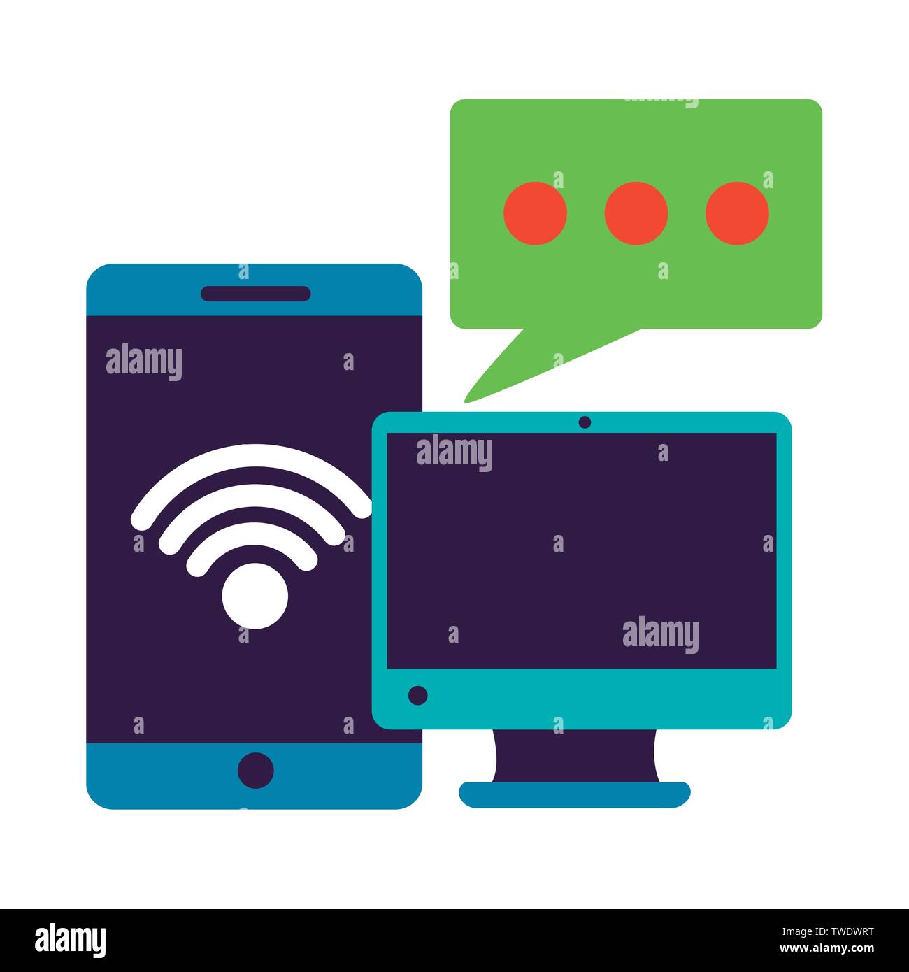 wifi free connection Stock Vector Image & Art - Alamy