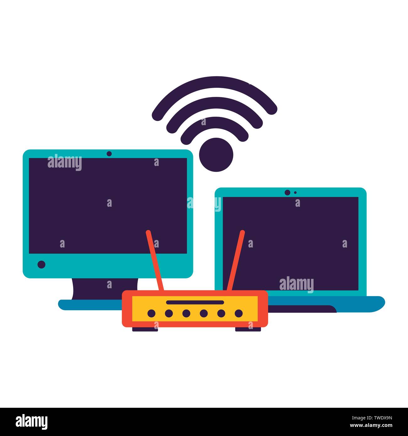 wifi free connection Stock Vector Image & Art - Alamy