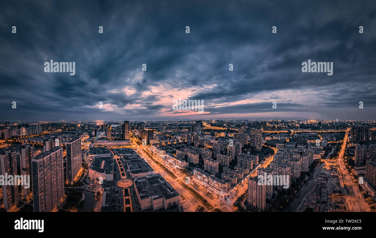 City night view Stock Photo - Alamy