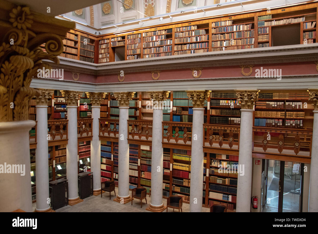Interior of the National Library of Finland, Helsinki, Finland Stock ...