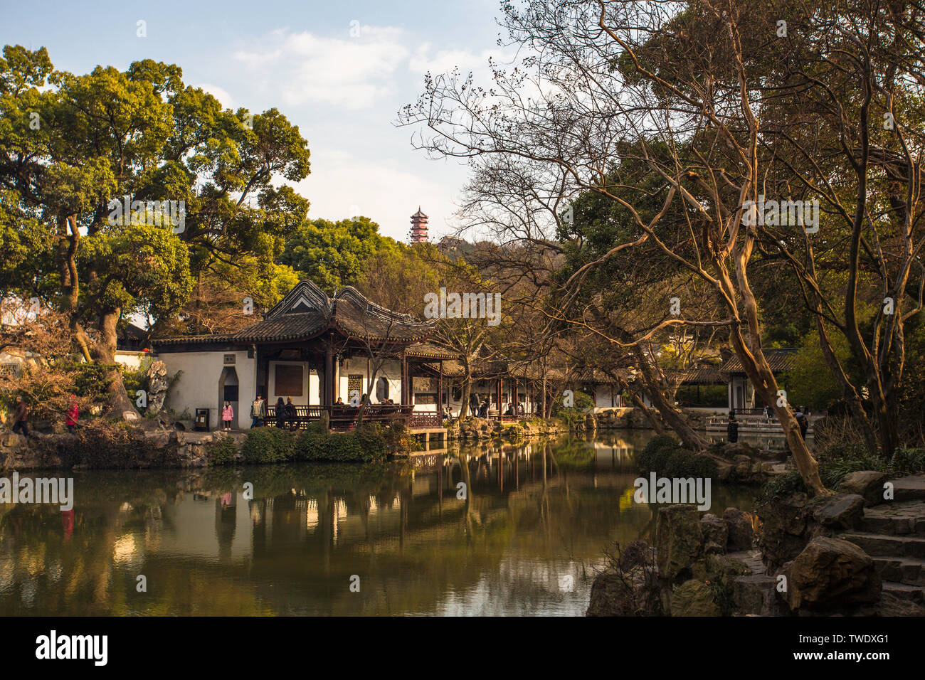 Beautiful scenery of Wuxi garden Stock Photo - Alamy