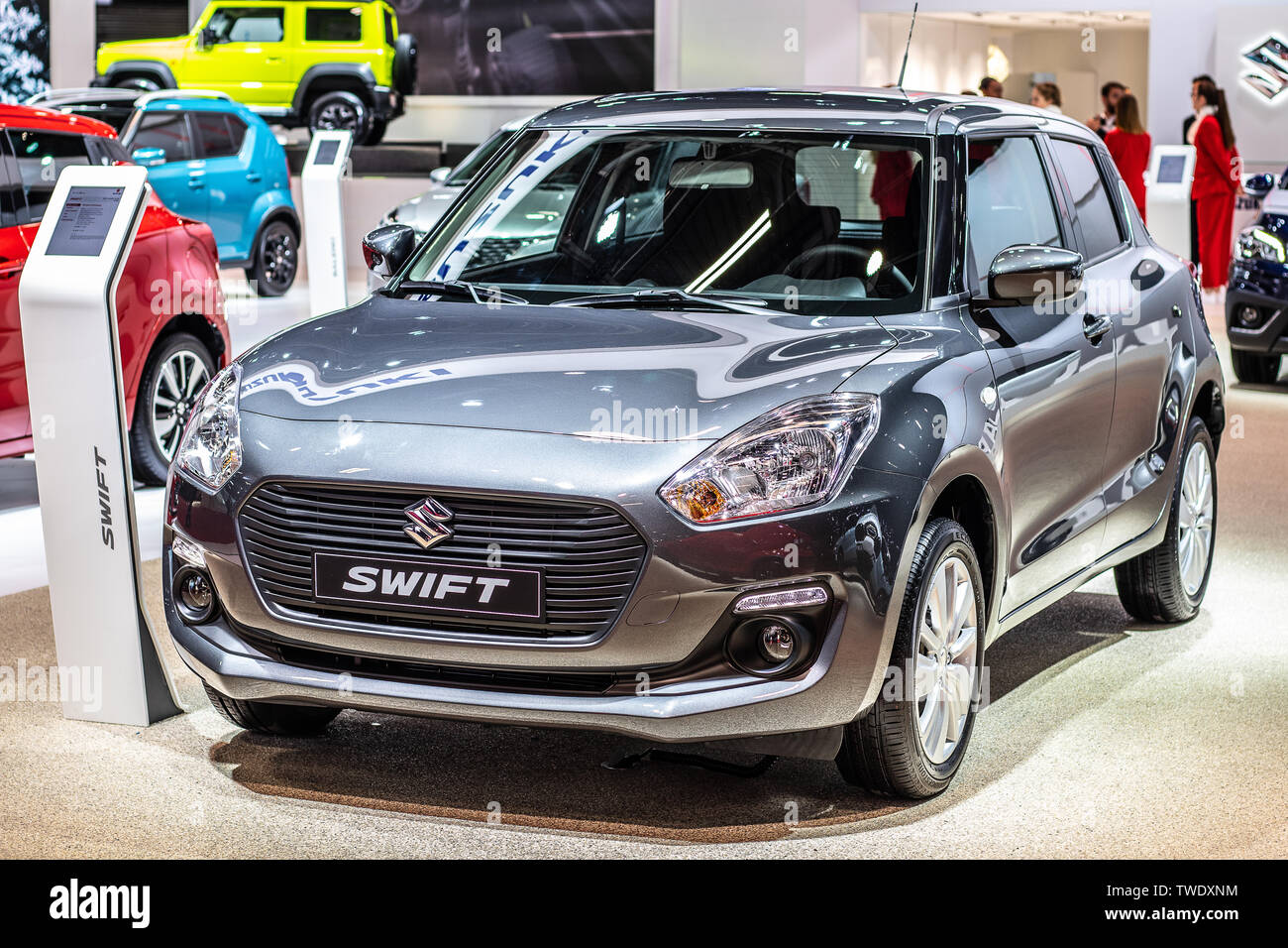 Paris, France, October 02, 2018 Suzuki New Swift at Mondial Paris Motor ...