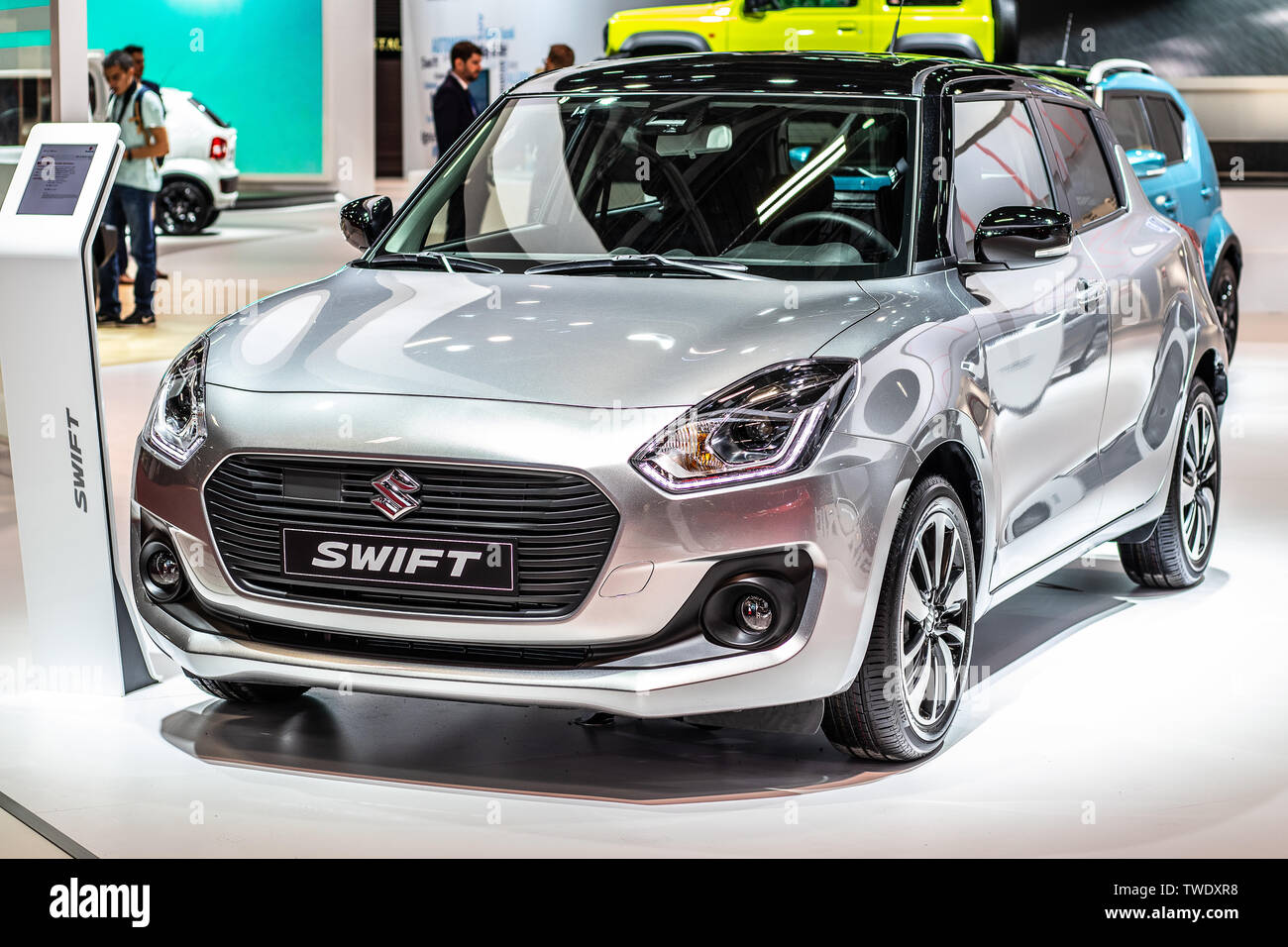 Paris, France, October 02, 2018 Suzuki New Swift at Mondial Paris Motor ...