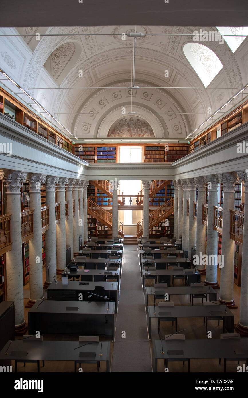 Vaulted Ceiling of the National Library of Finland, Helsinki, Finland ...