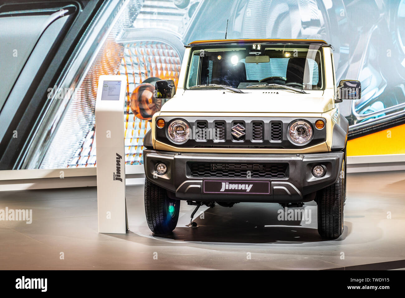 Paris, France, October 02, 2018: all new Suzuki Jimny 4th gen at ...