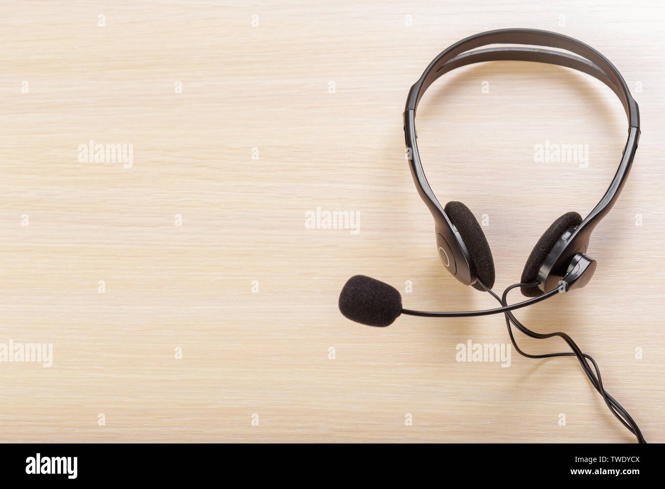headset with microphone Stock Photo - Alamy