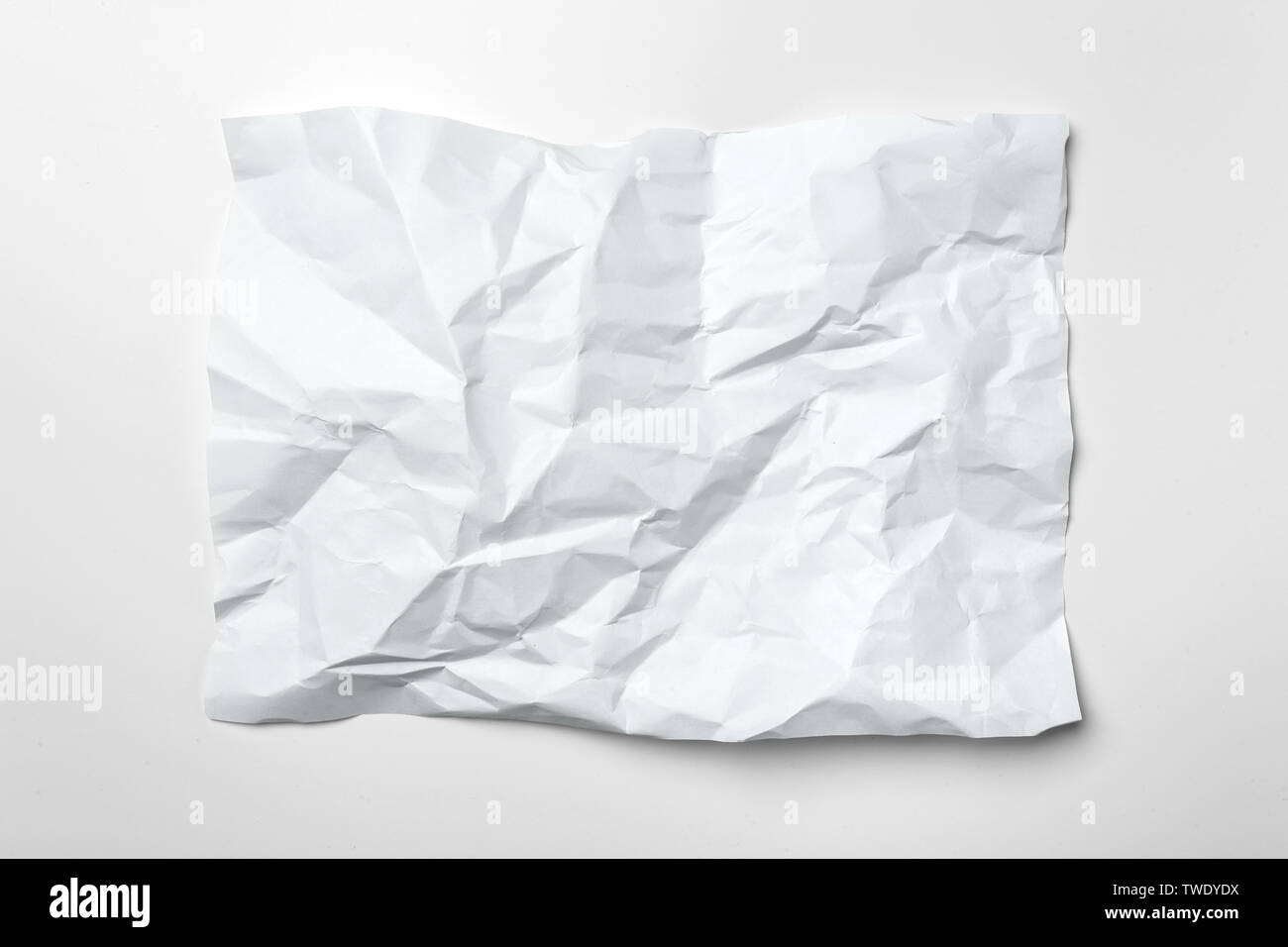 White crumpled paper Stock Photo - Alamy