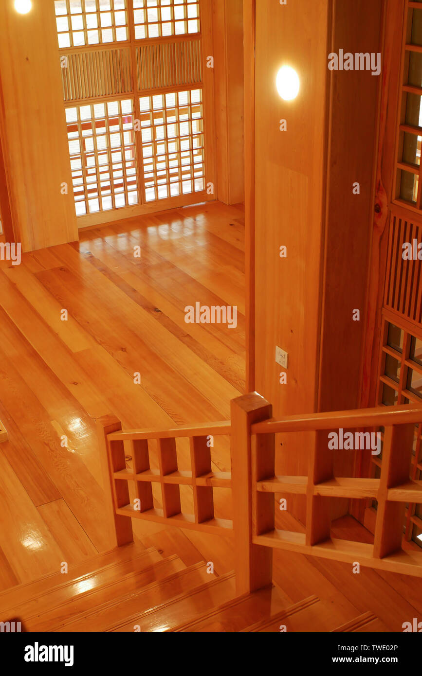 Japanese wooden stairs hi-res stock photography and images - Alamy