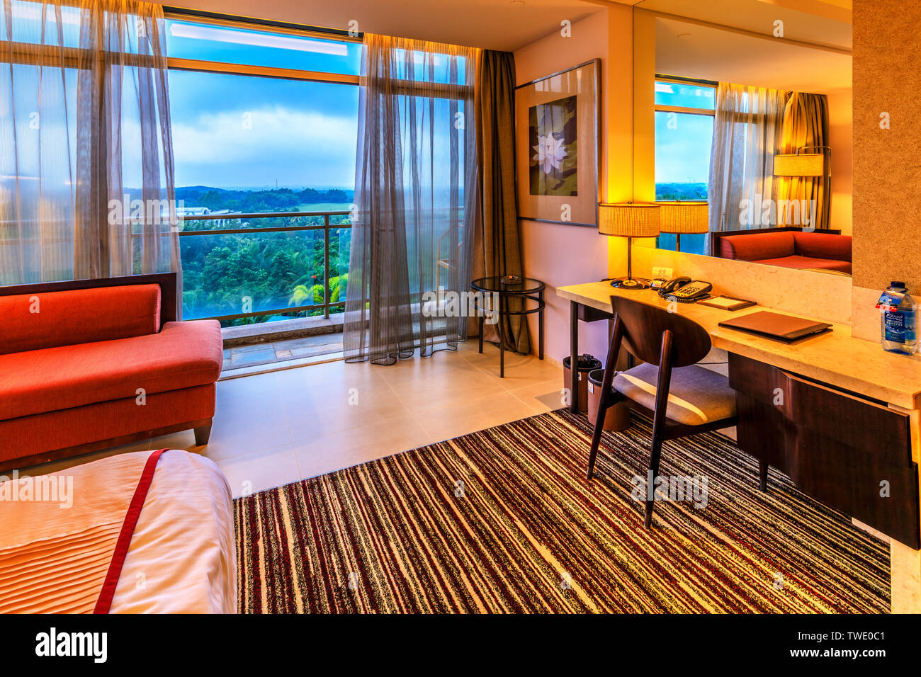 Guanlan Lake Hotel, Haikou, China Stock Photo - Alamy