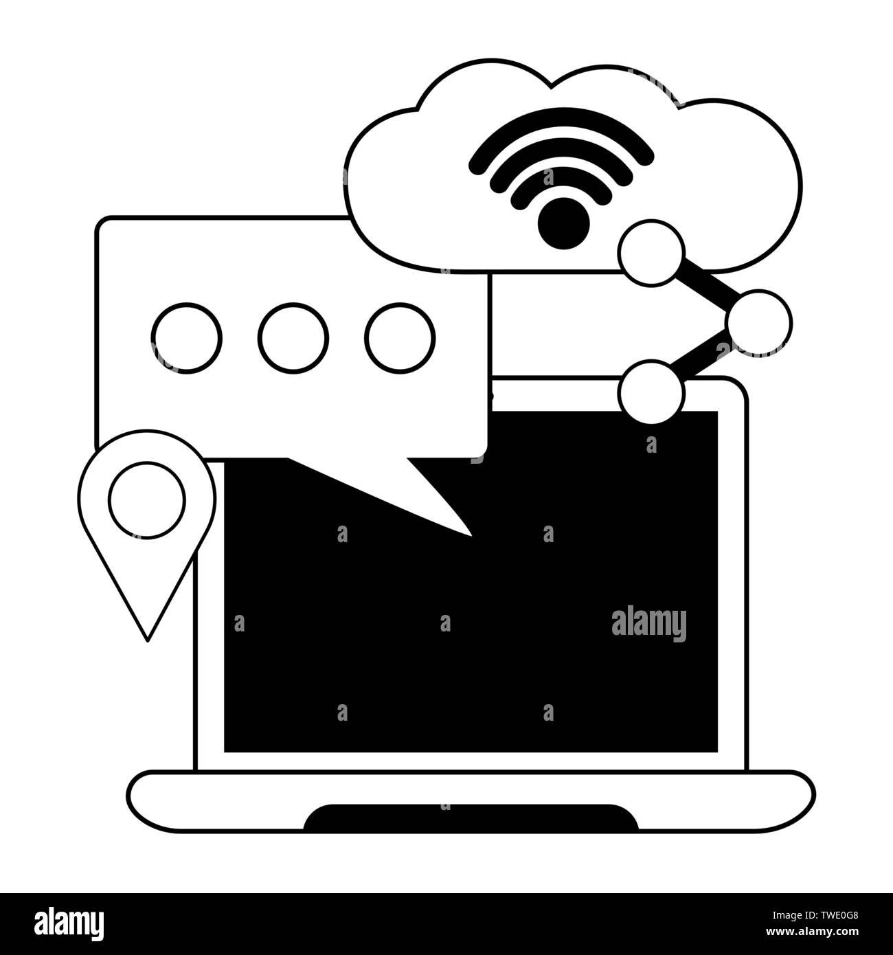 wifi free connection Stock Vector Image & Art - Alamy
