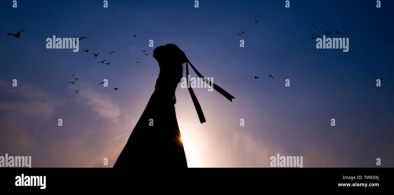 ins travel shooting style portrait photographer Susan Chengdu Stock ...