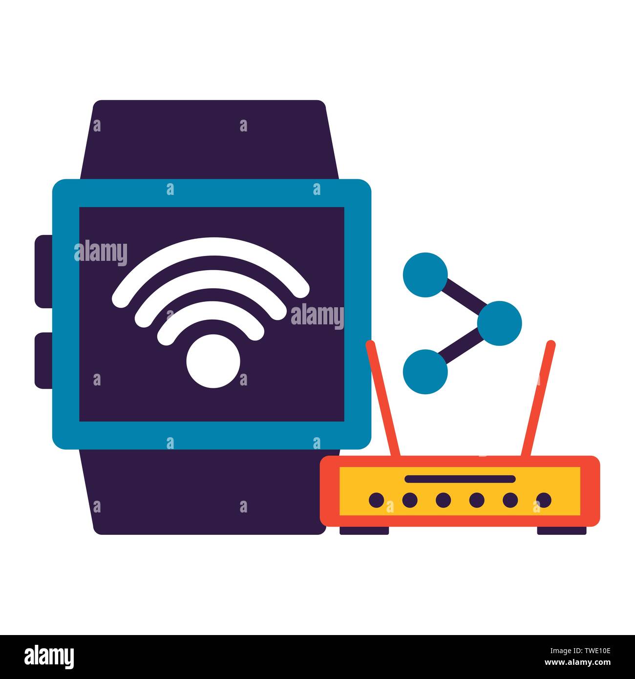 wifi free connection Stock Vector Image & Art - Alamy