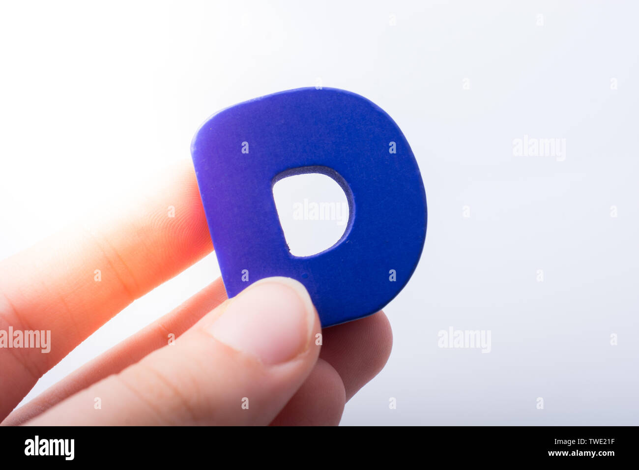 Letter cube of D of Alphabet made of wood Stock Photo - Alamy