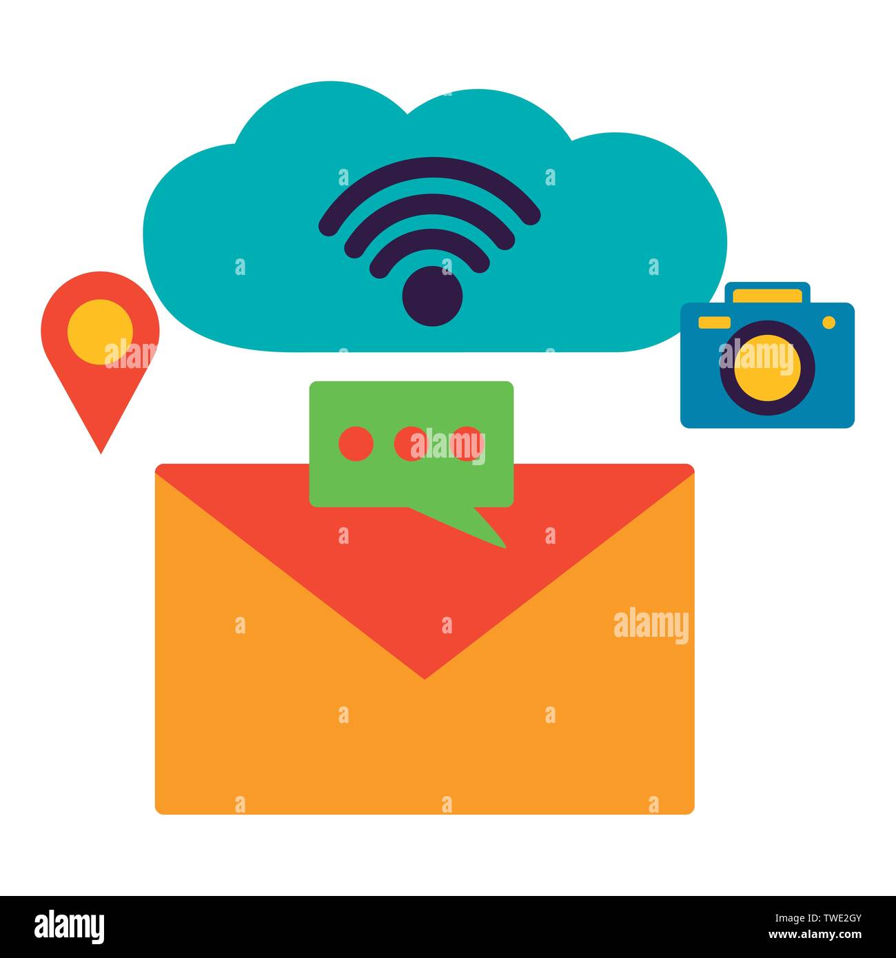 wifi free connection Stock Vector Image & Art - Alamy