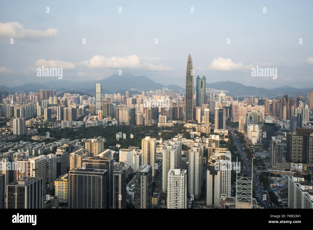 Scenery of urban construction buildings in Shenzhen, China Stock Photo ...