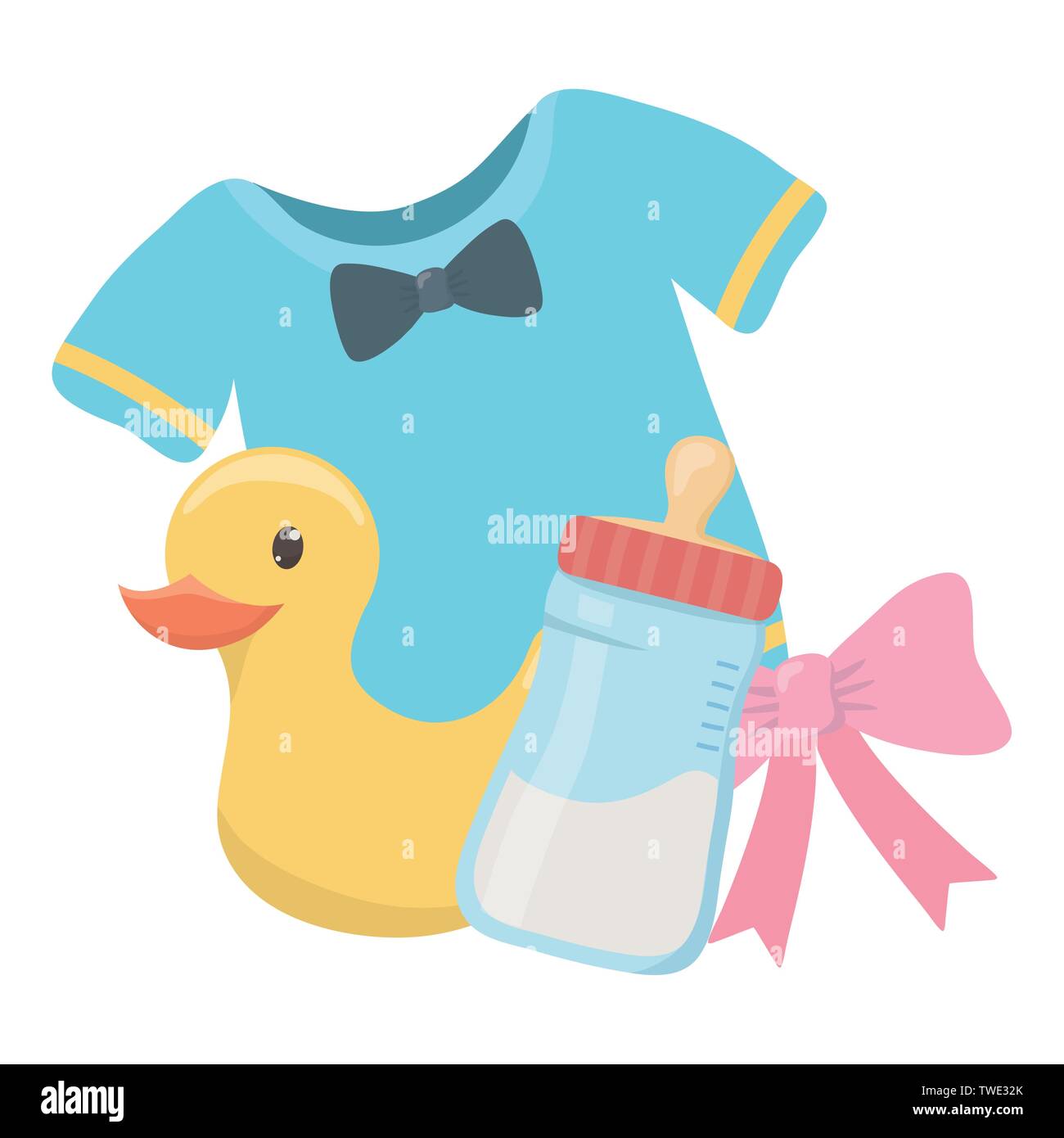 Baby symbol design, Childhood infant birth decoration present little ...