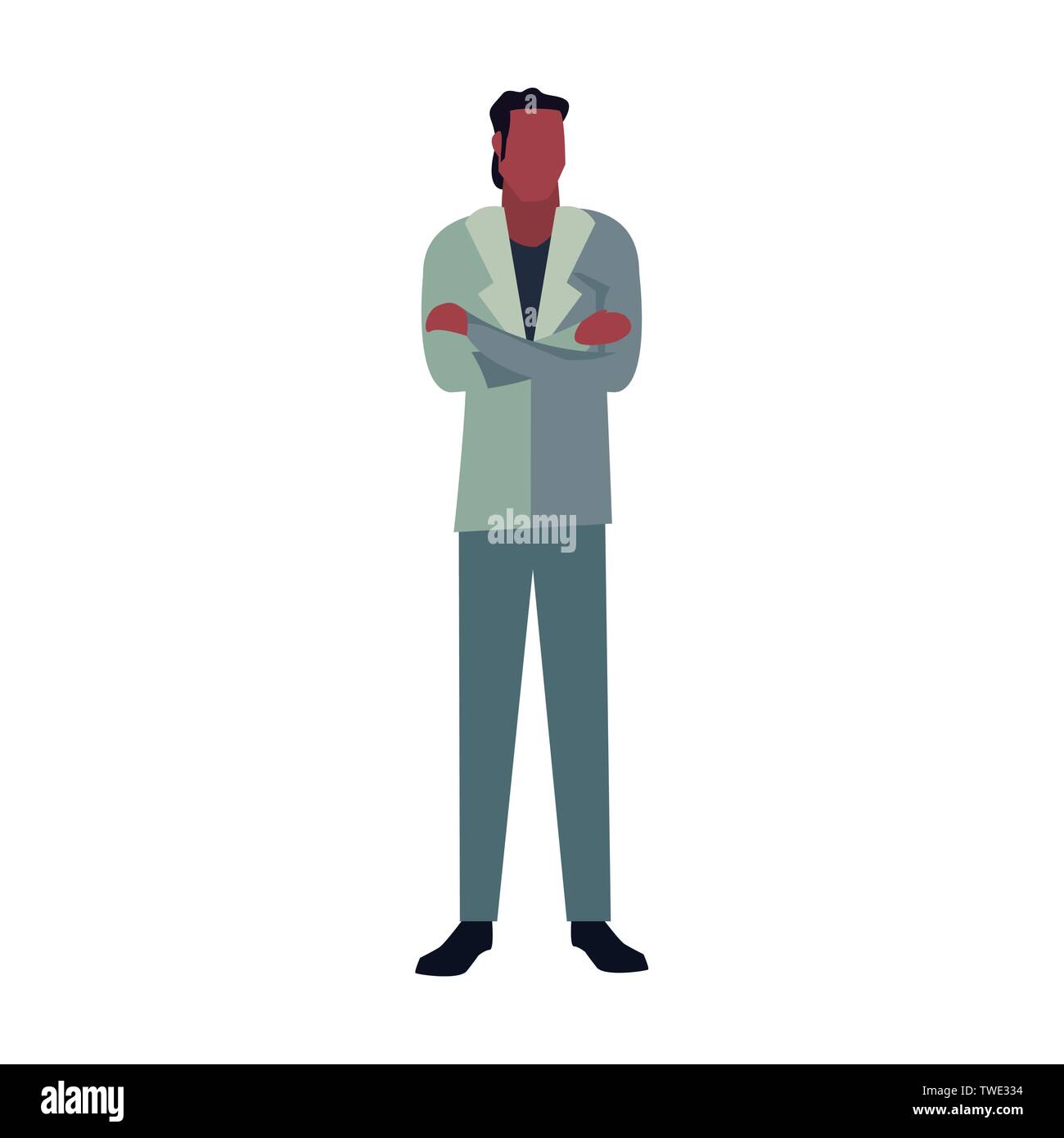 man character male casual clothes vector illustration Stock Vector ...