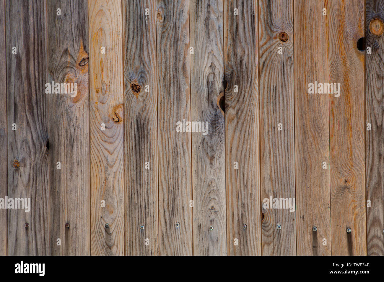Wooden log fence Stock Photo - Alamy
