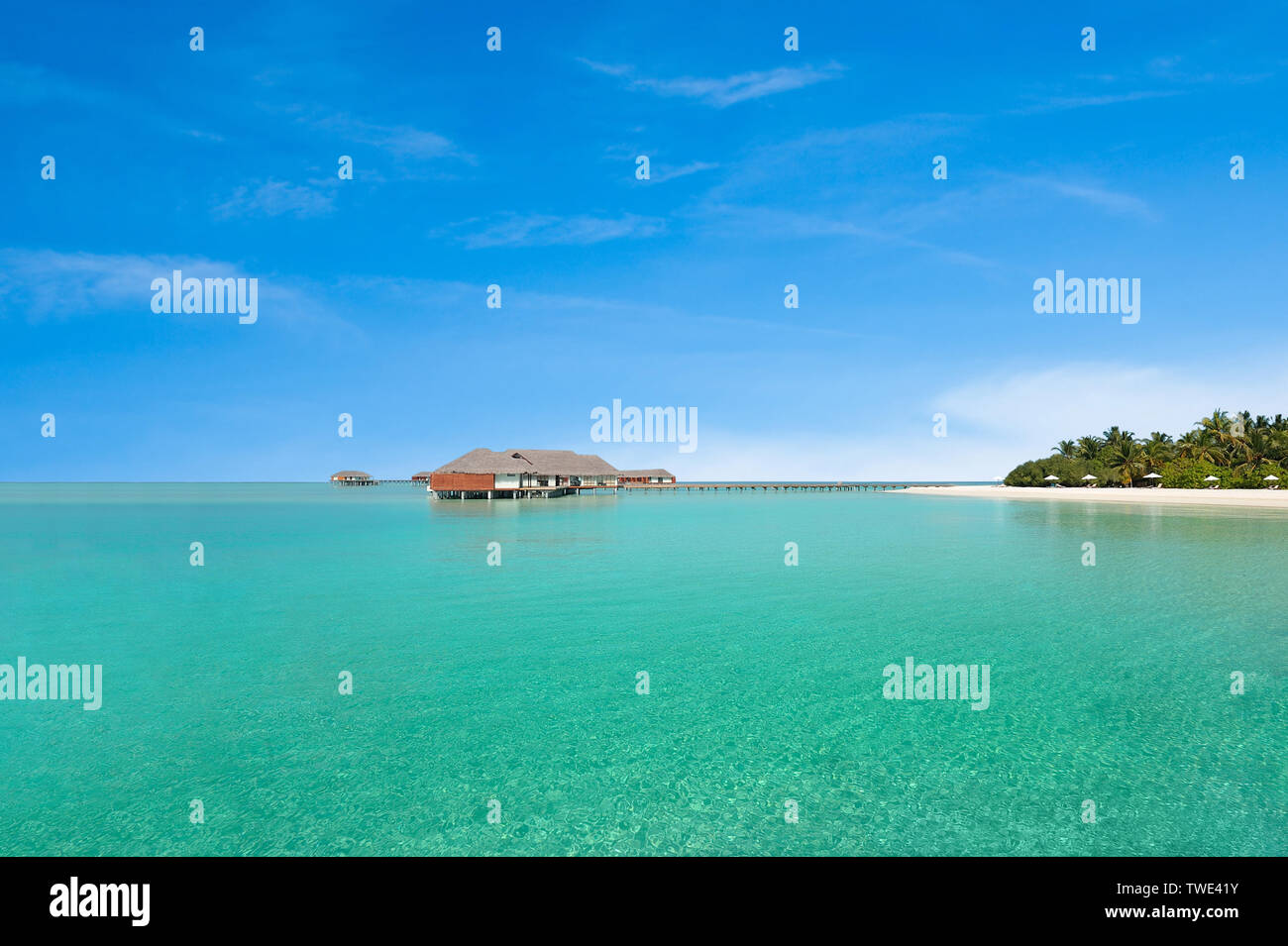 Panoramic view of sea Stock Photo - Alamy