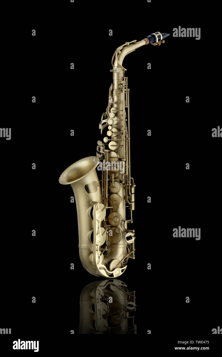 Close up of a saxophone Stock Photo - Alamy