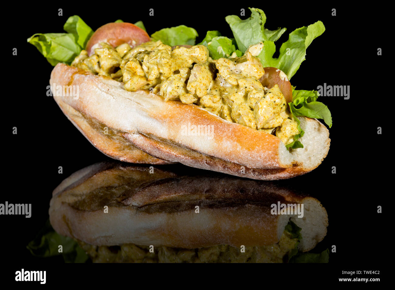 Chicken curry baguette hi-res stock photography and images - Alamy