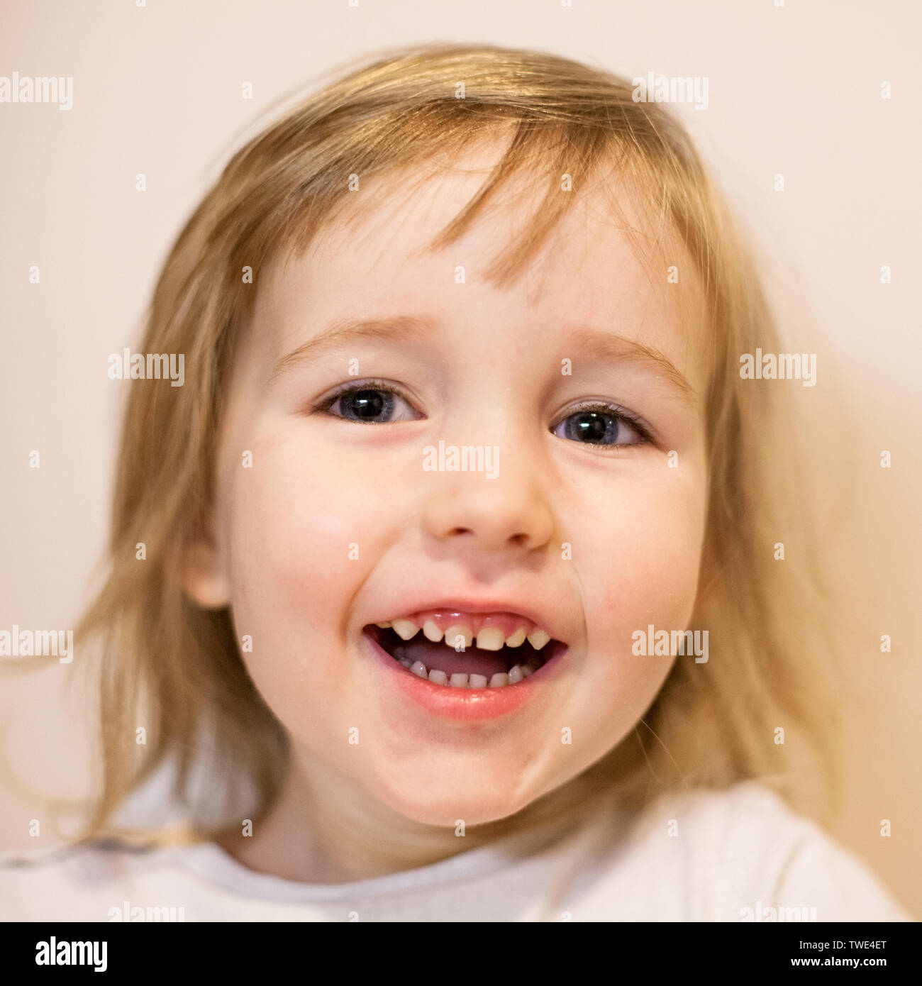 Caucasian Cute Girl Face