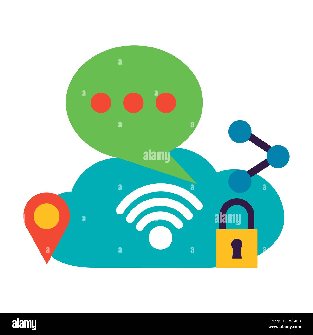 wifi free connection Stock Vector Image & Art - Alamy
