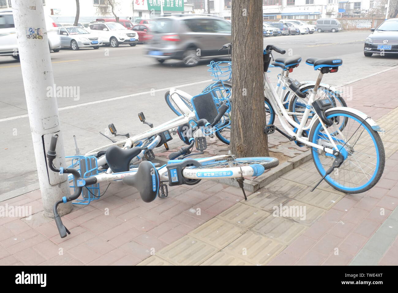 The current situation of shared bicycles, scattered and disorderly ...