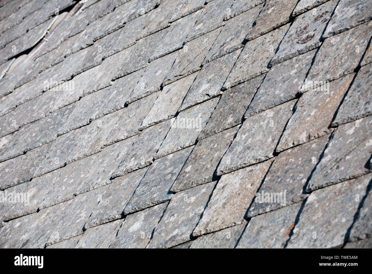 old Norwegian stone roof tile pattern surface closeup Stock Photo - Alamy