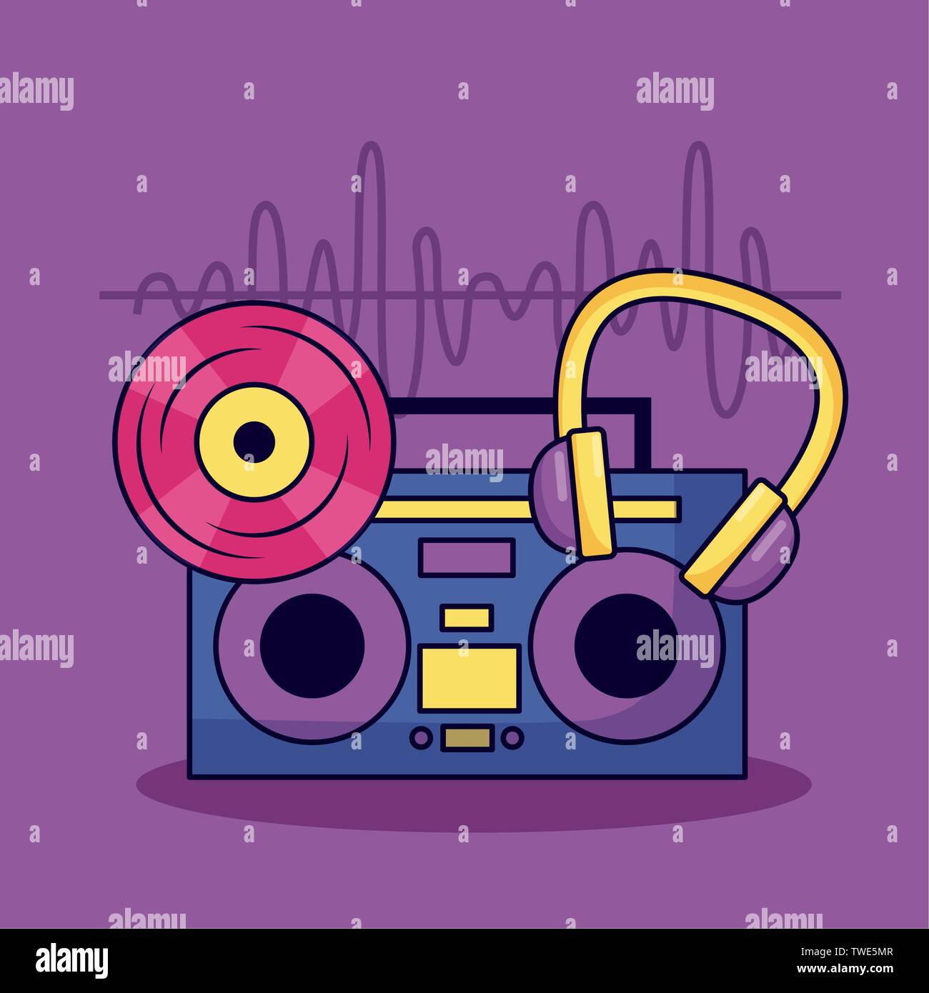 Vintage boombox stereo vinyl hi-res stock photography and images - Alamy