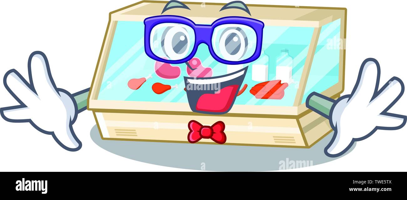 Geek trade counter next to cartoon tables Stock Vector Image & Art - Alamy