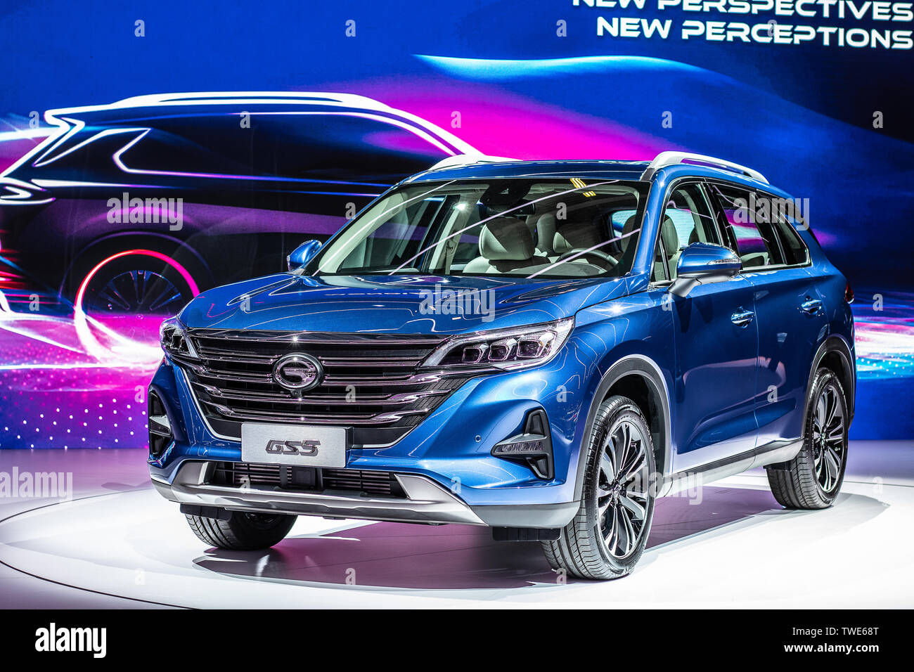 Paris, France, October 02, 2018: GAC Motor GS5 270 T at Mondial Paris Motor Show, car produced ...