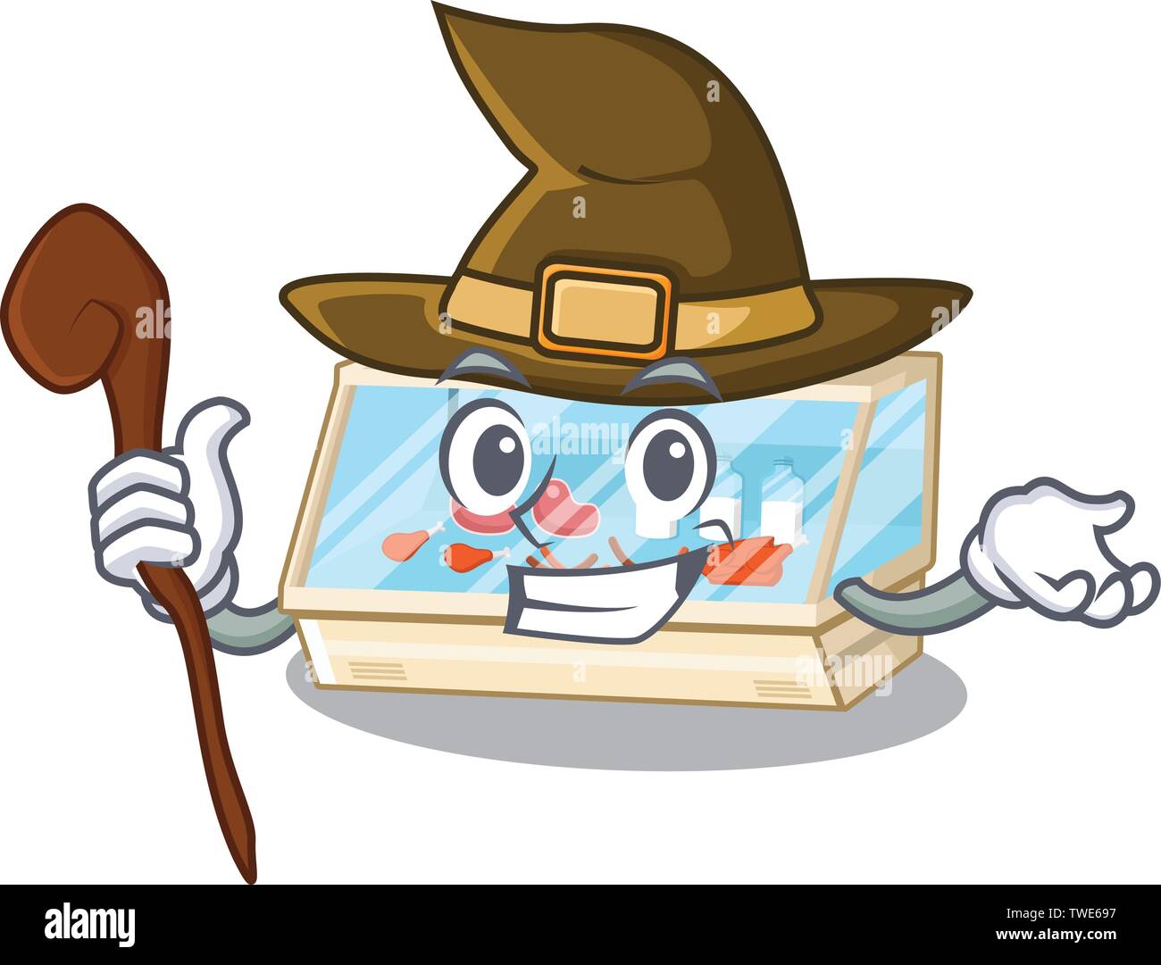 Witch trade counter isolated in the character Stock Vector Image & Art ...