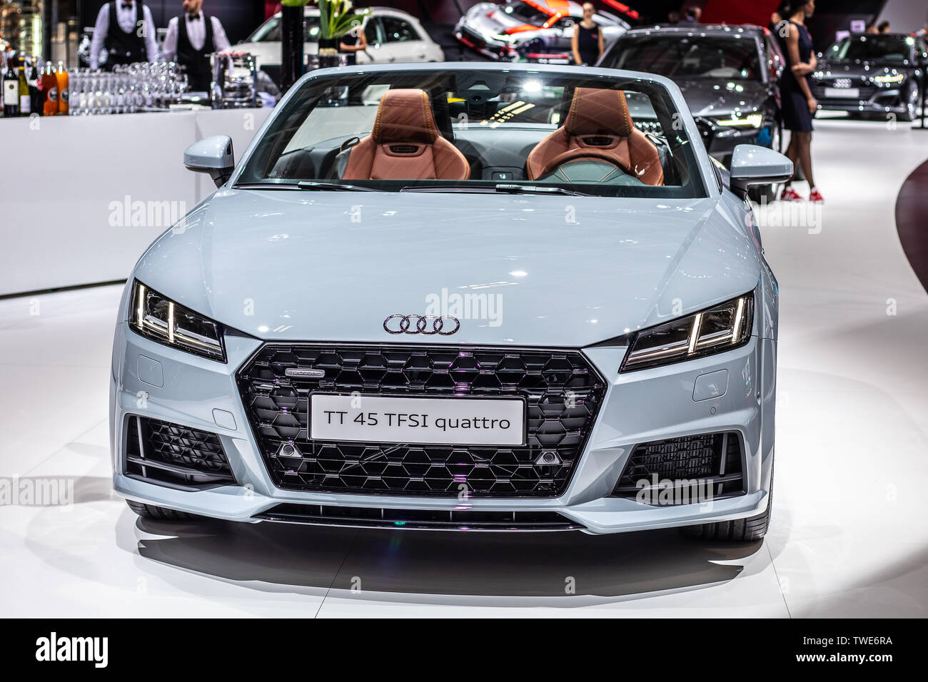 Paris, France, October 03, 2018 Audi TT 45 TFSI Quattro Cabrio at ...