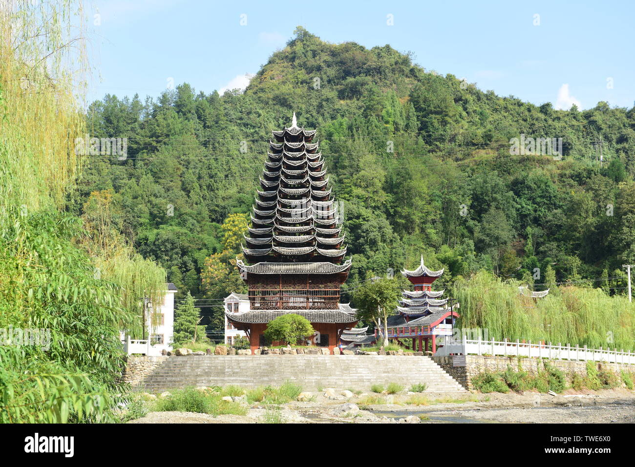 Dong people traditional drum tower hi-res stock photography and images ...