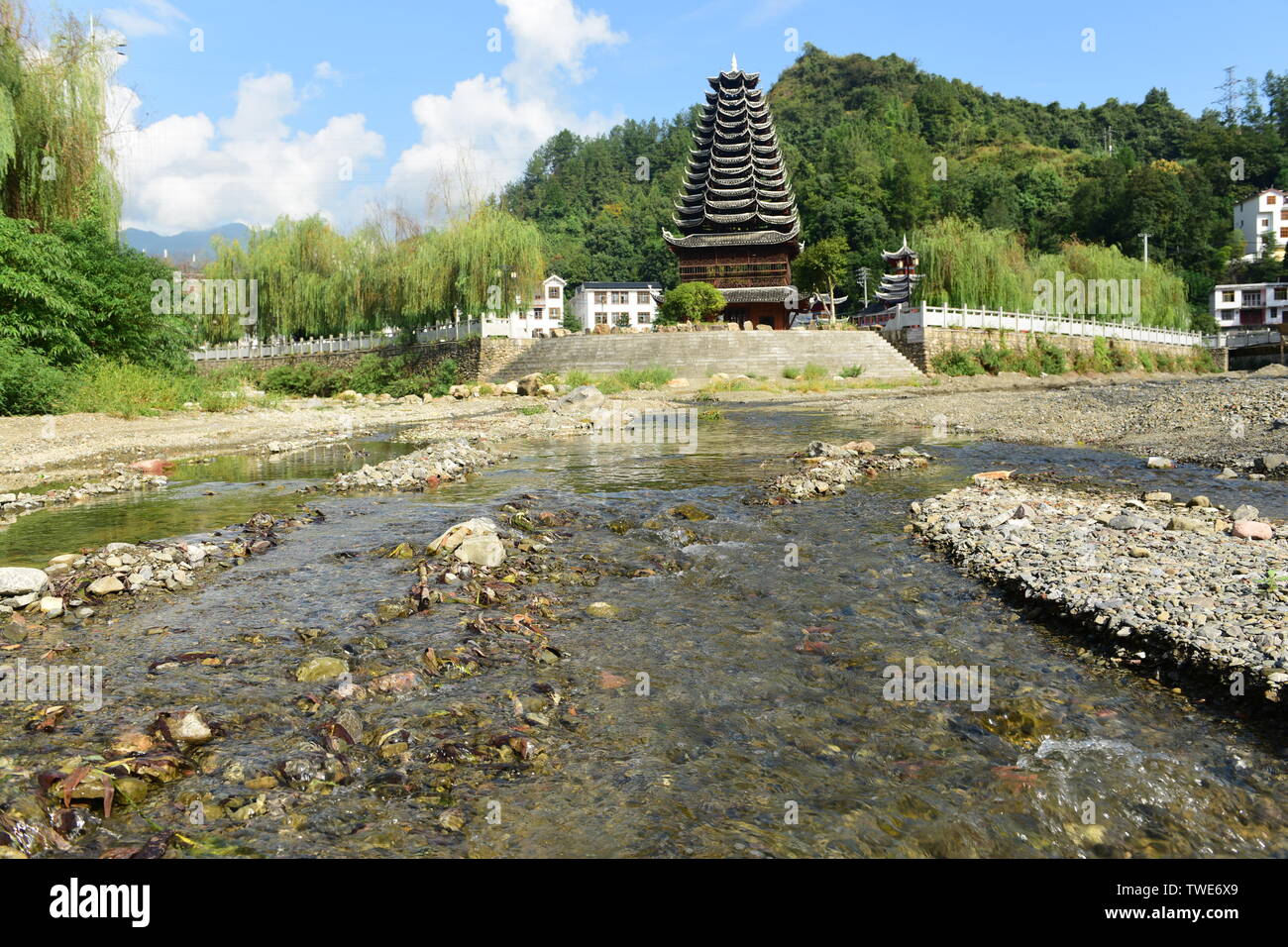 pagodas of the Dong people Stock Photo - Alamy