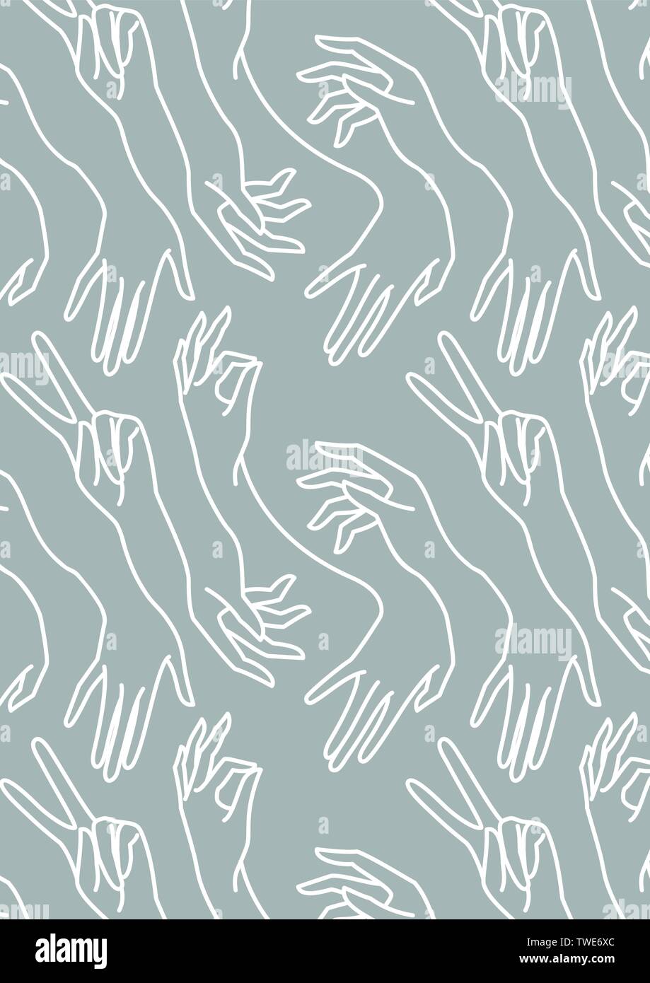 Blue hand hands beautiful Stock Vector Images - Alamy