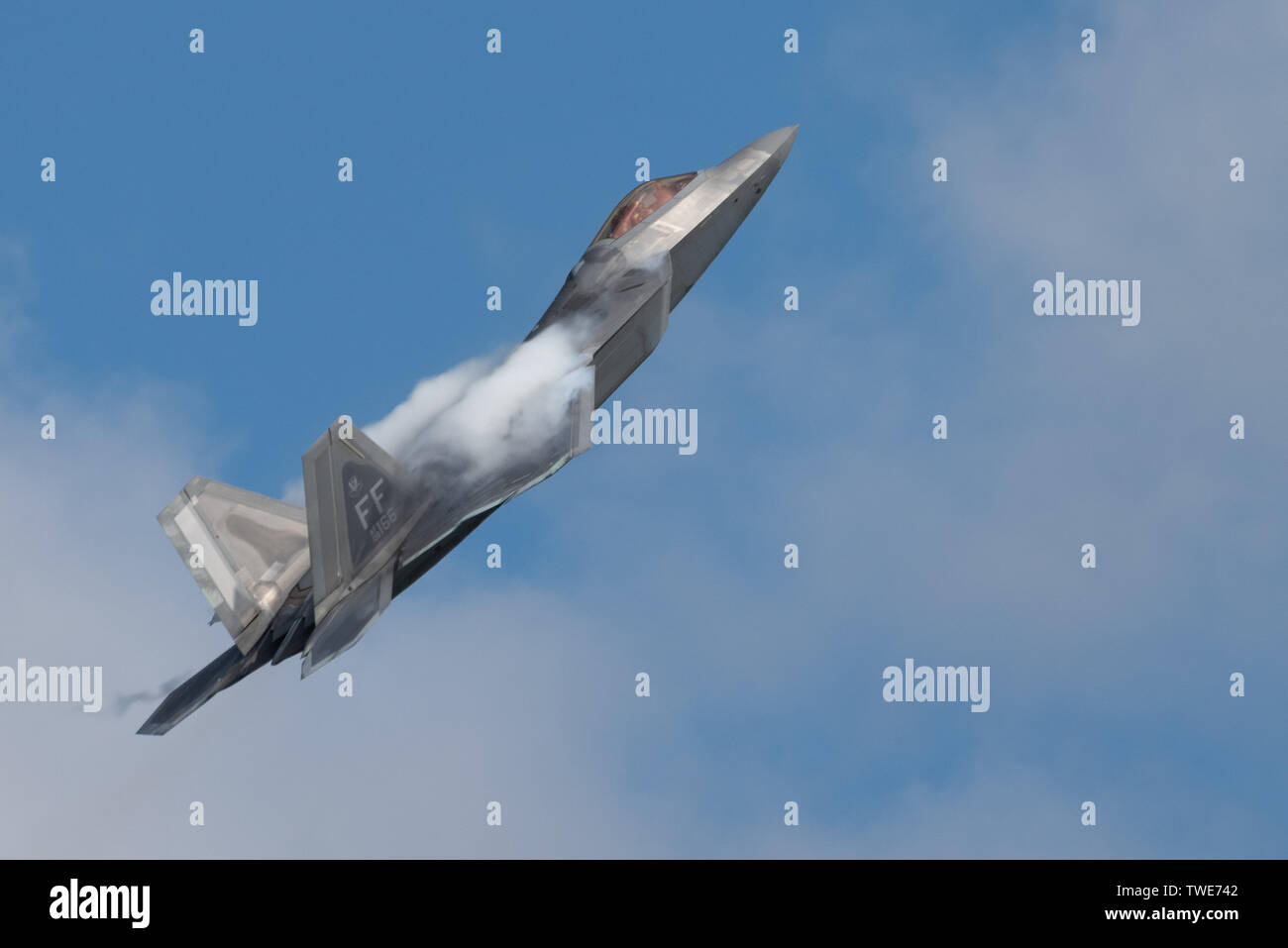 U.S. Air Force Maj. Paul 'Loco' Lopez, F-22 Demo Team commander/pilot ...