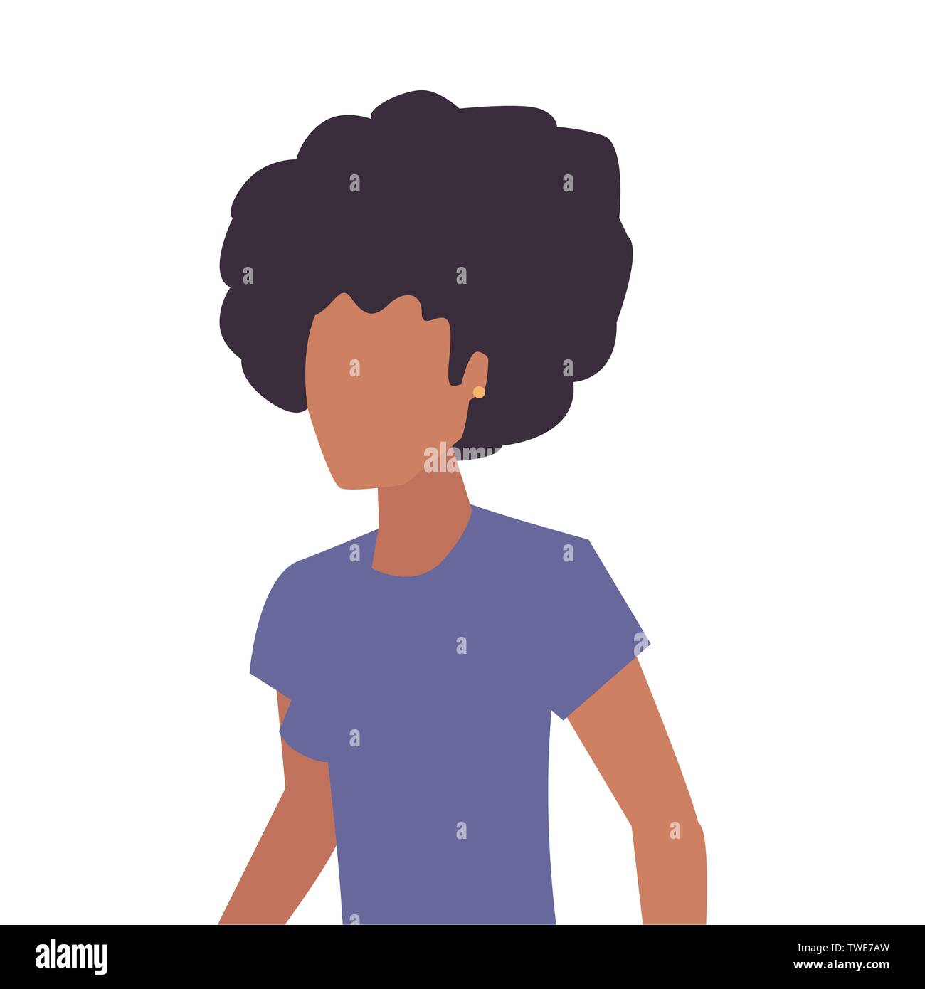 woman female character portrait design vector illustration Stock Vector ...