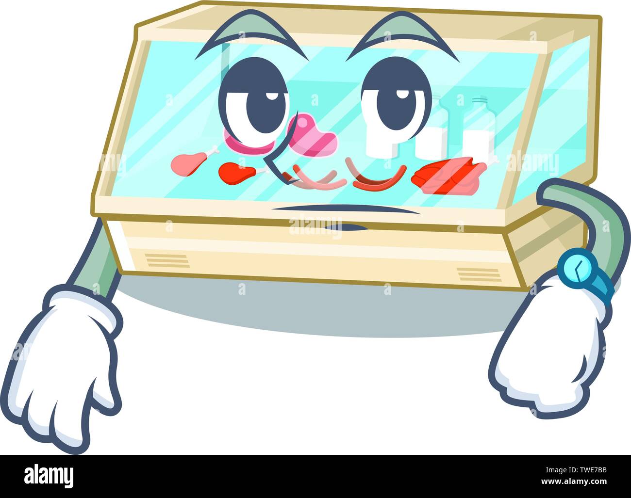 Waiting trade counter in the a cartoon Stock Vector Image & Art - Alamy